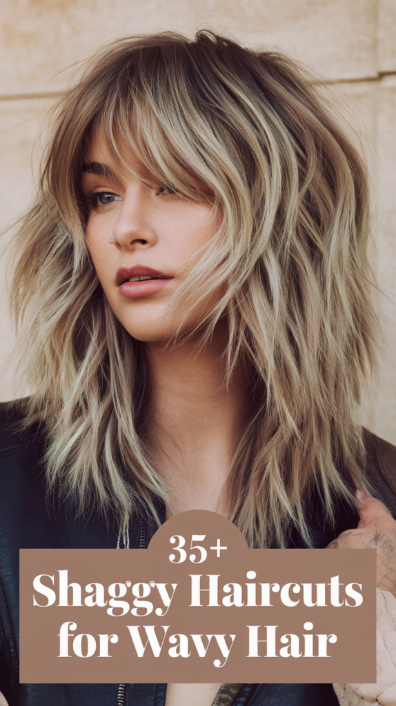 35+ Gorgeous Shaggy Haircuts for Wavy Hair Women – TressGlam